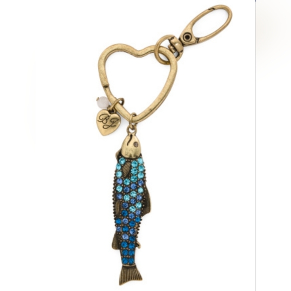 Betsey Johnson | Accessories | Betsey Johnson Crystal Sardine Fish Key ...